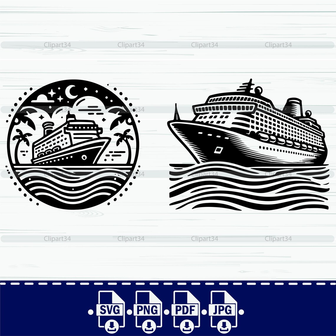 Cruise Svg, Cruising Ship Png Jpg Cricut File Cut File Silhouette ...