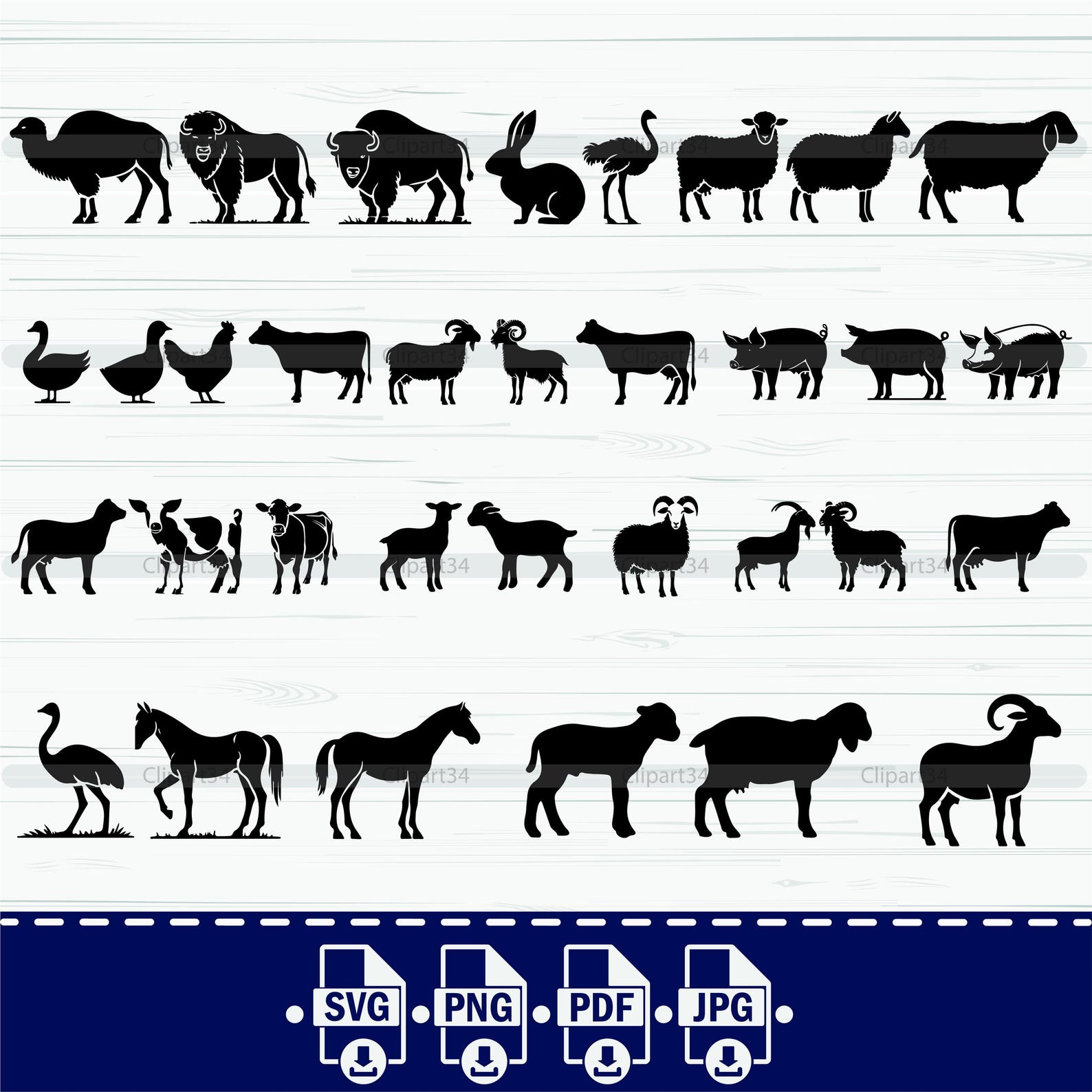 FARM ANIMALS SVG, Animals Svg, Farm Svg , Farm Animals Cricut , Farm ...