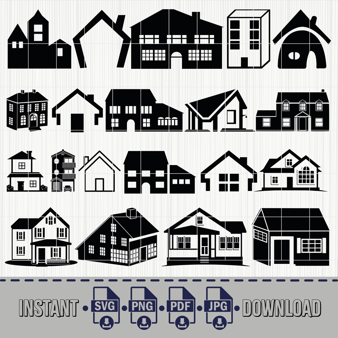 House SVG Bundle, Home Svg, House Clipart, House Png, House Vector ...