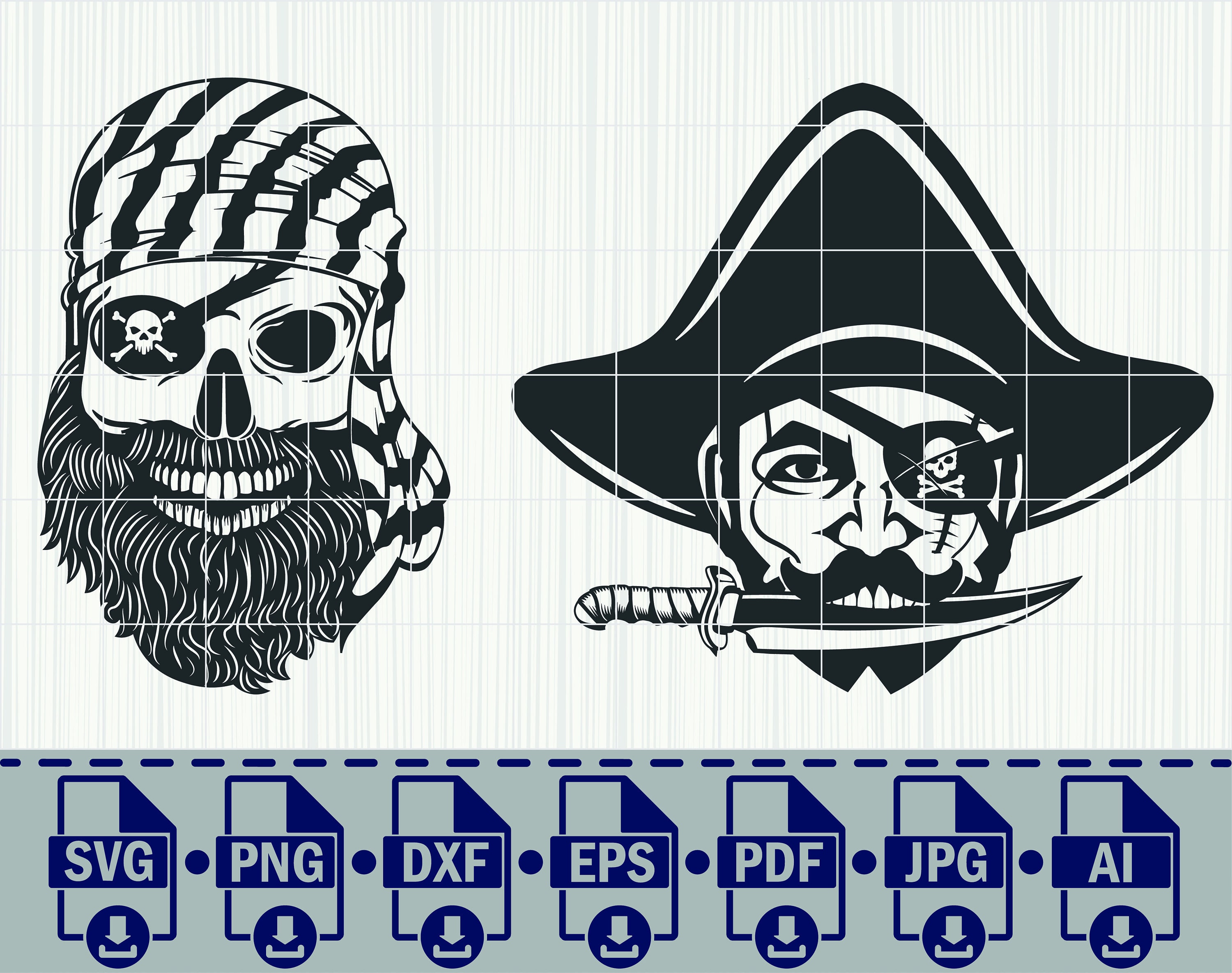 Pirate SVG, Pirate SVG Bundle , Pirate Cut Files , Pirate Silhouette ...