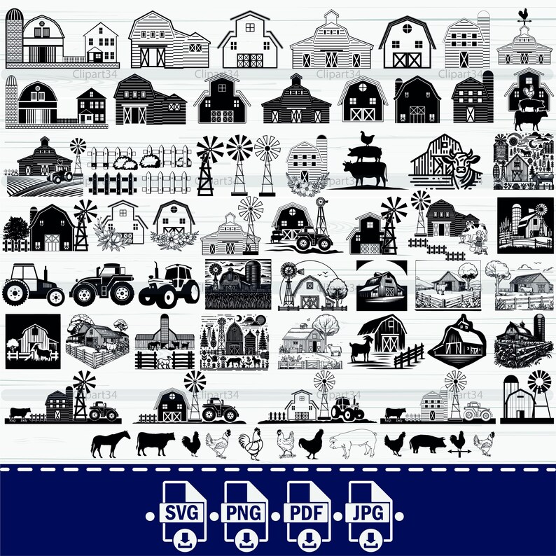 Floral Barn SVG File, Barn With Flowers Svg, Farmhouse Svg File, Farm ...