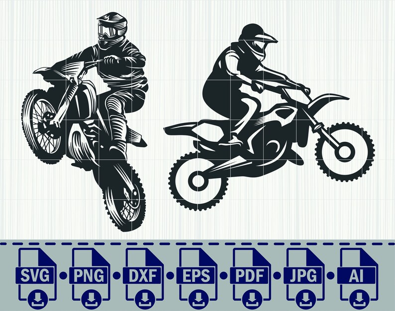 Motocross Rider Svg Dirt Bike Svg US Motocros Svg Cut File - Etsy