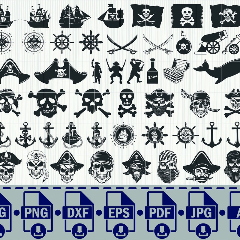 Pirate Silhouette - Etsy