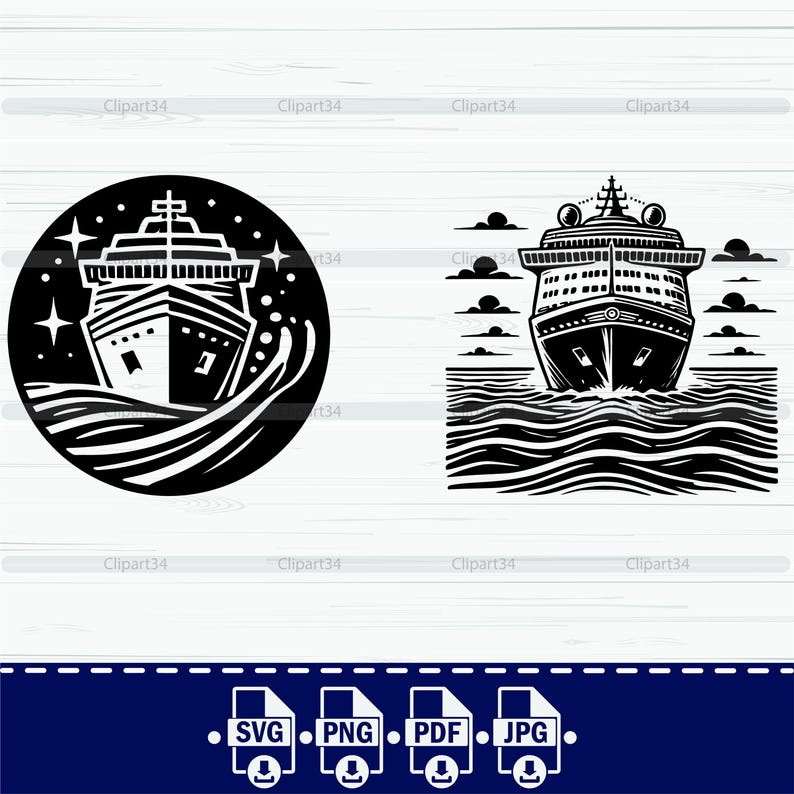 Cruise Svg, Cruising Ship Png Jpg Cricut File Cut File Silhouette ...