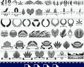 Wheat SVG, Grain Cricut, Wheat Silhouette, Grains SVG, Wheat Clipart ...