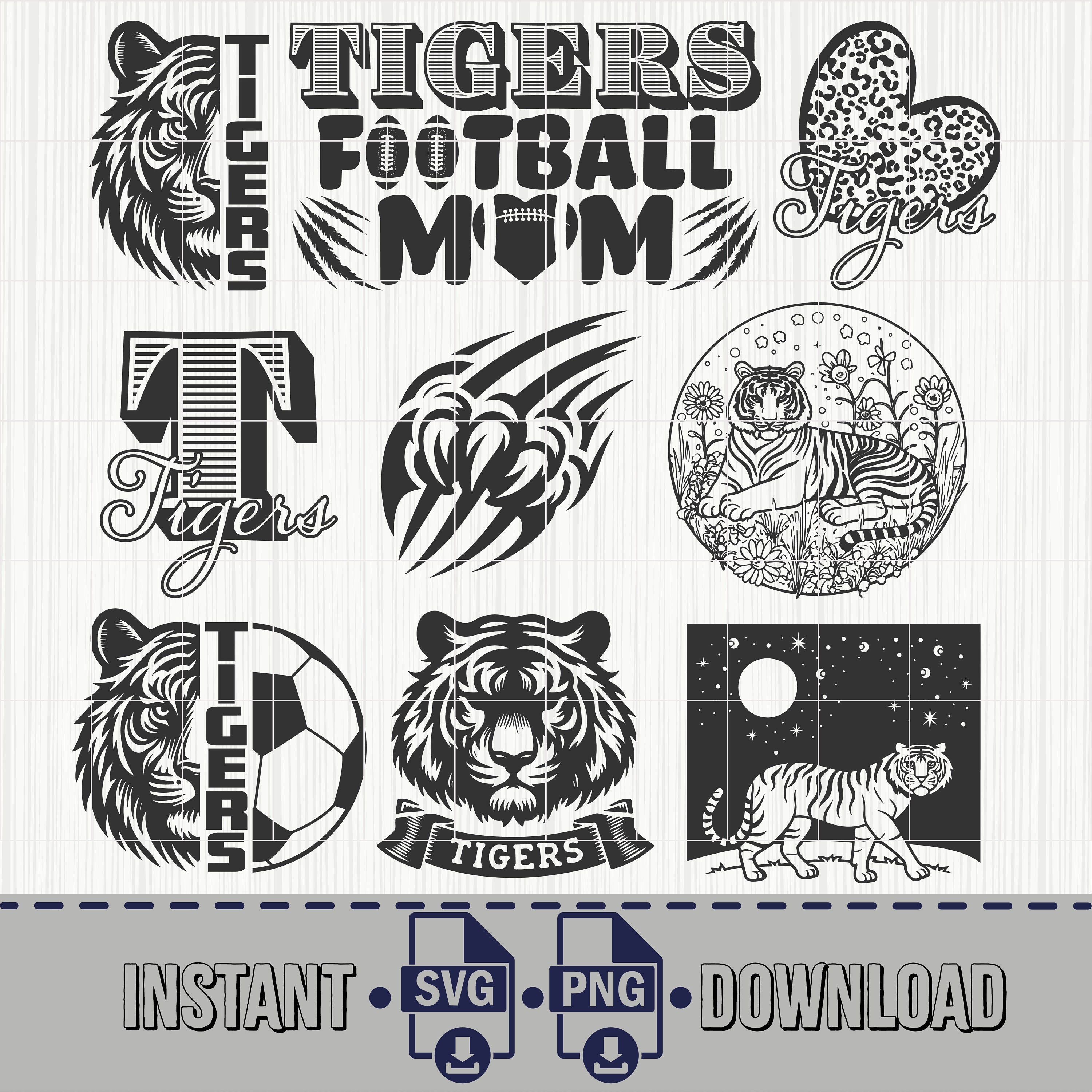 Tiger SVG File, Tiger With Flowers SVG, Floral Tigers Svg, Tiger Cut ...
