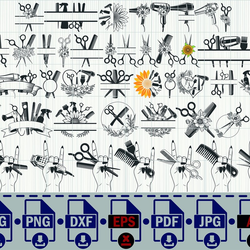 Hairdresser Stencil - Etsy