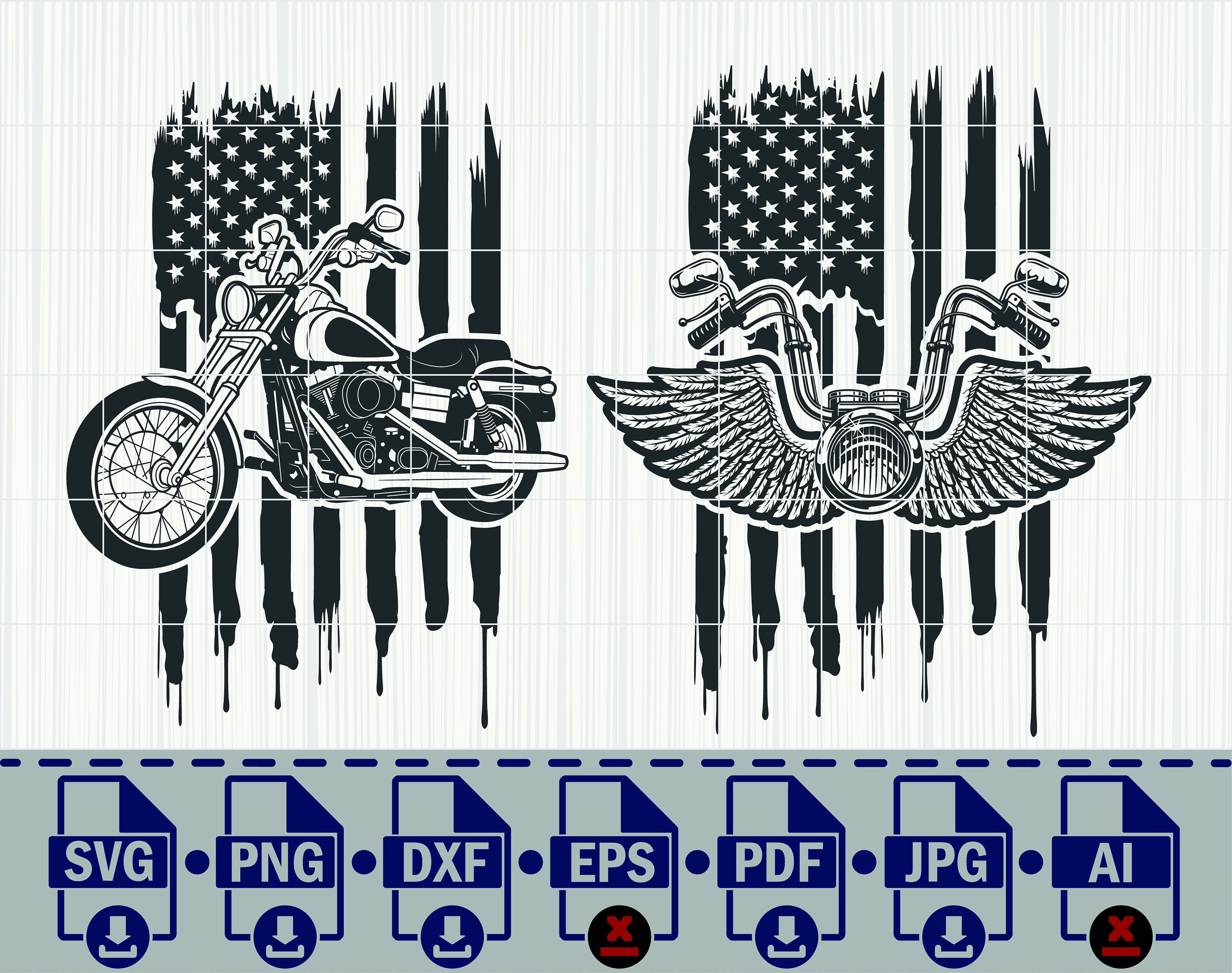 Motorcycle SVG Bundle,2, Motor Bike Svg, US Motorcycle SVG, Motorcycle ...