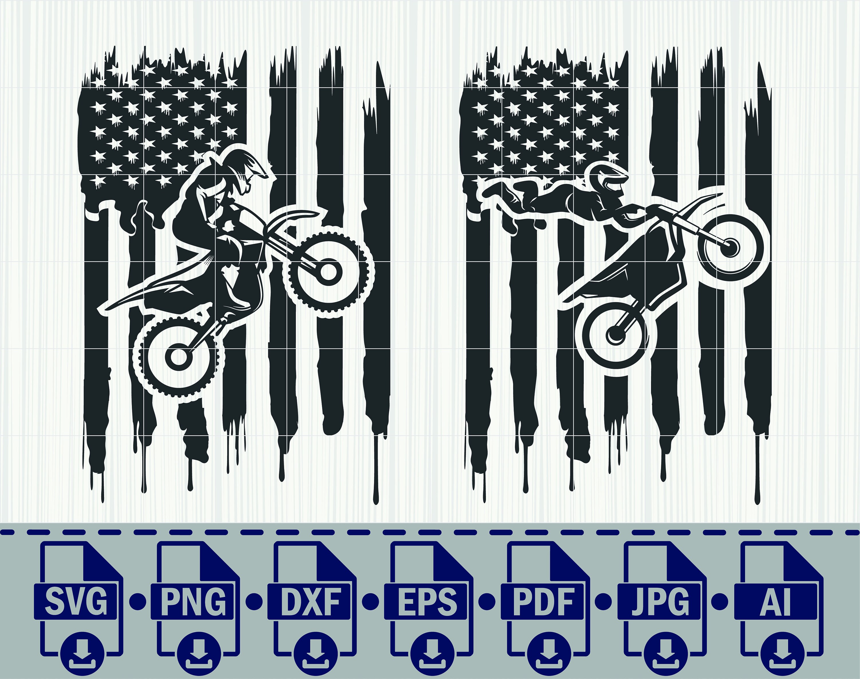 Motocross Rider Svg Dirt Bike Svg US Motocros Svg Cut File - Etsy