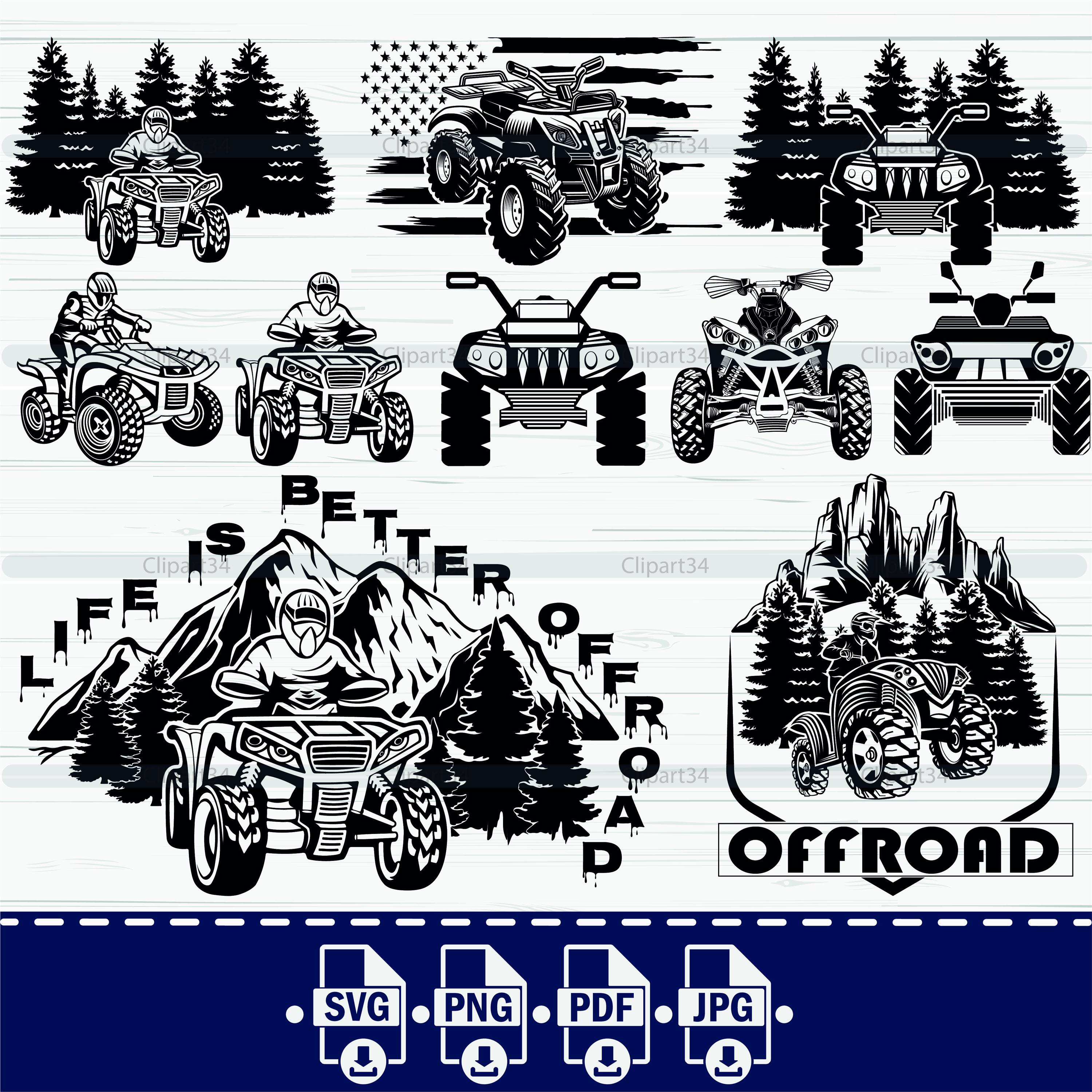 Life is Better Offroad Svg Cut File, Atv Svg, Utv Svg, Atv Offroad Svg ...