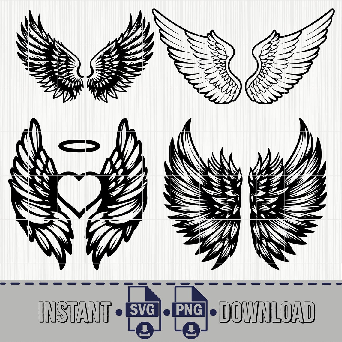 Angel Wings Svg, Angel Wings Png, Angel Wings Clipart, Angel in Heaven ...