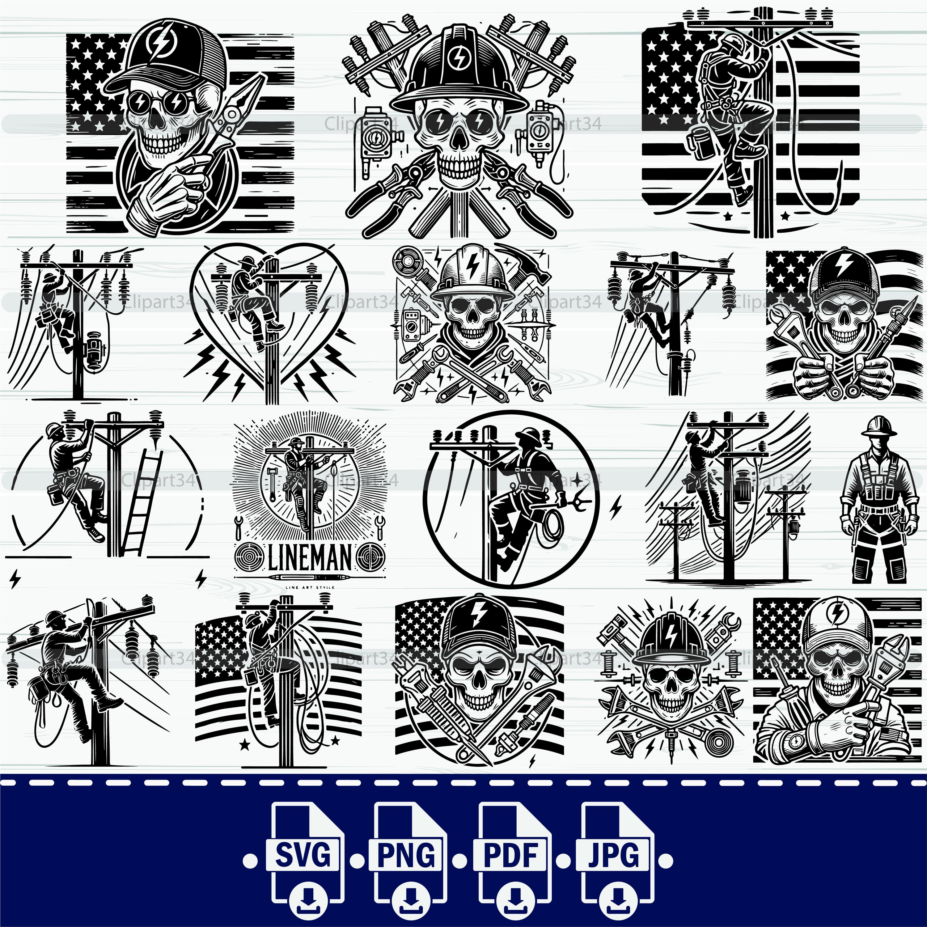 Electricity Svg Bundle, Electricity Cut Files, Electricity Clipart ...