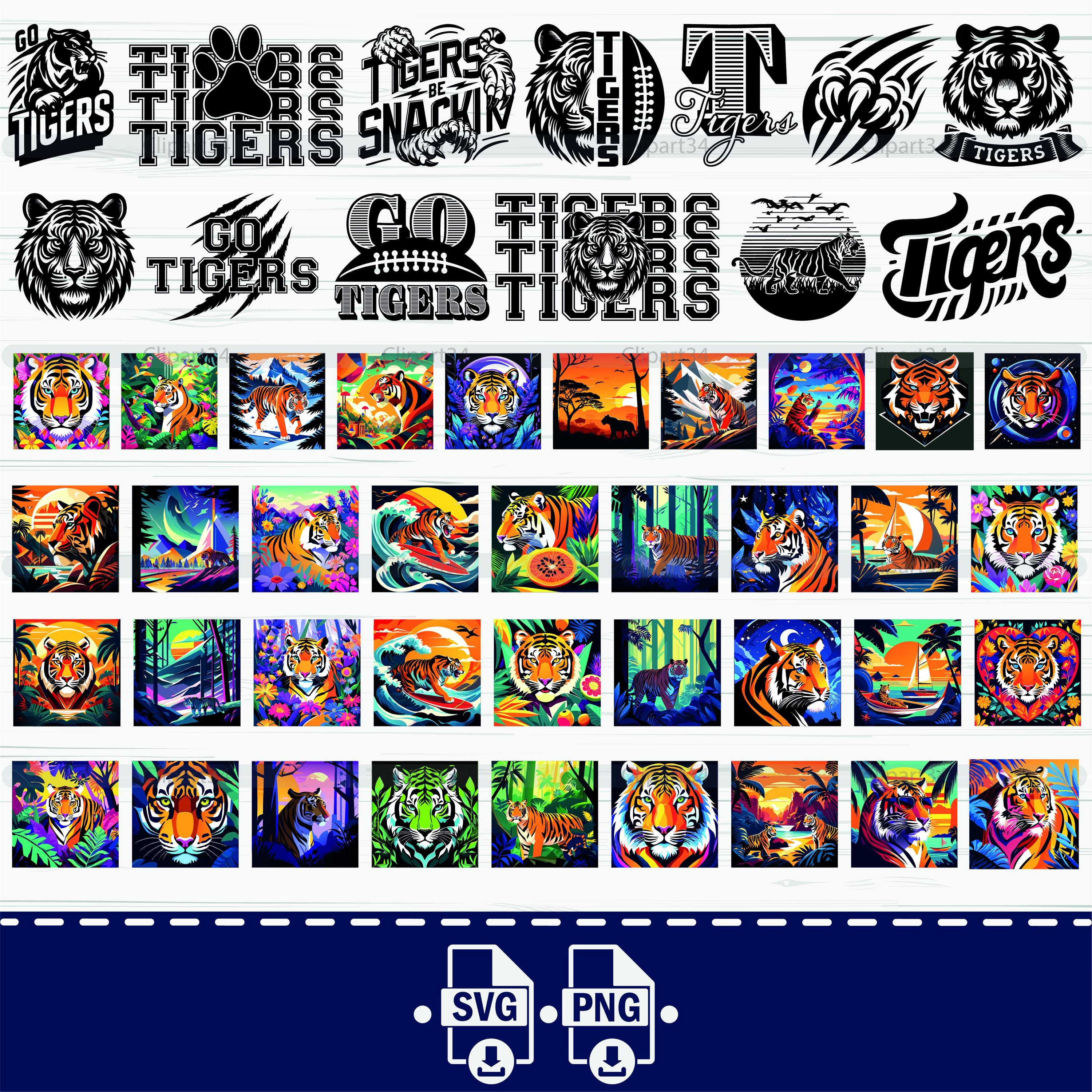 Tiger SVG File, Tiger With Flowers SVG, Floral Tigers Svg, Tiger Cut File, Tiger Face Svg ...