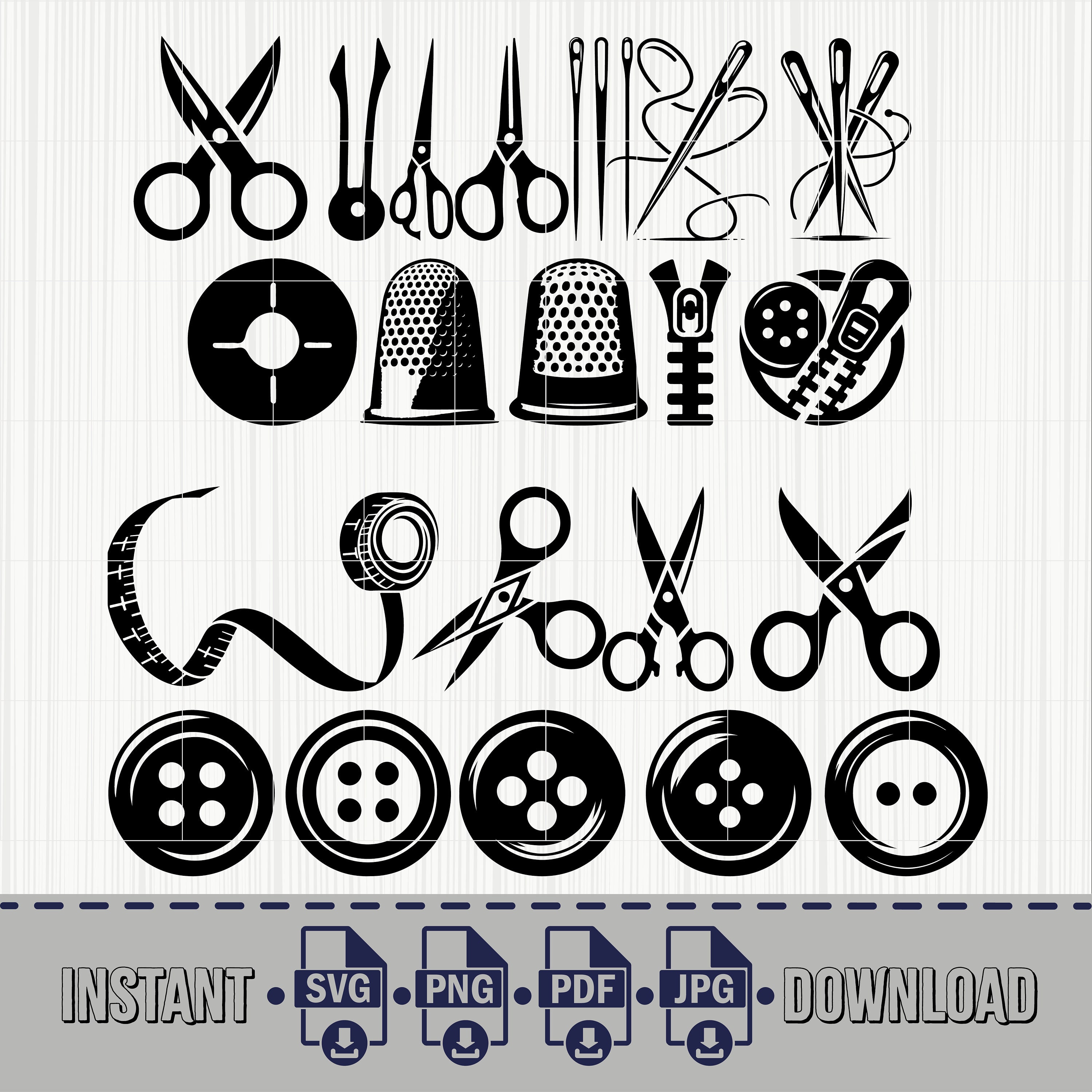 Floral Sewing Svg Clipart, Sewing Machine Svg, Thread Svg, Sewing PNG SVG Cut Files for Cricut ...