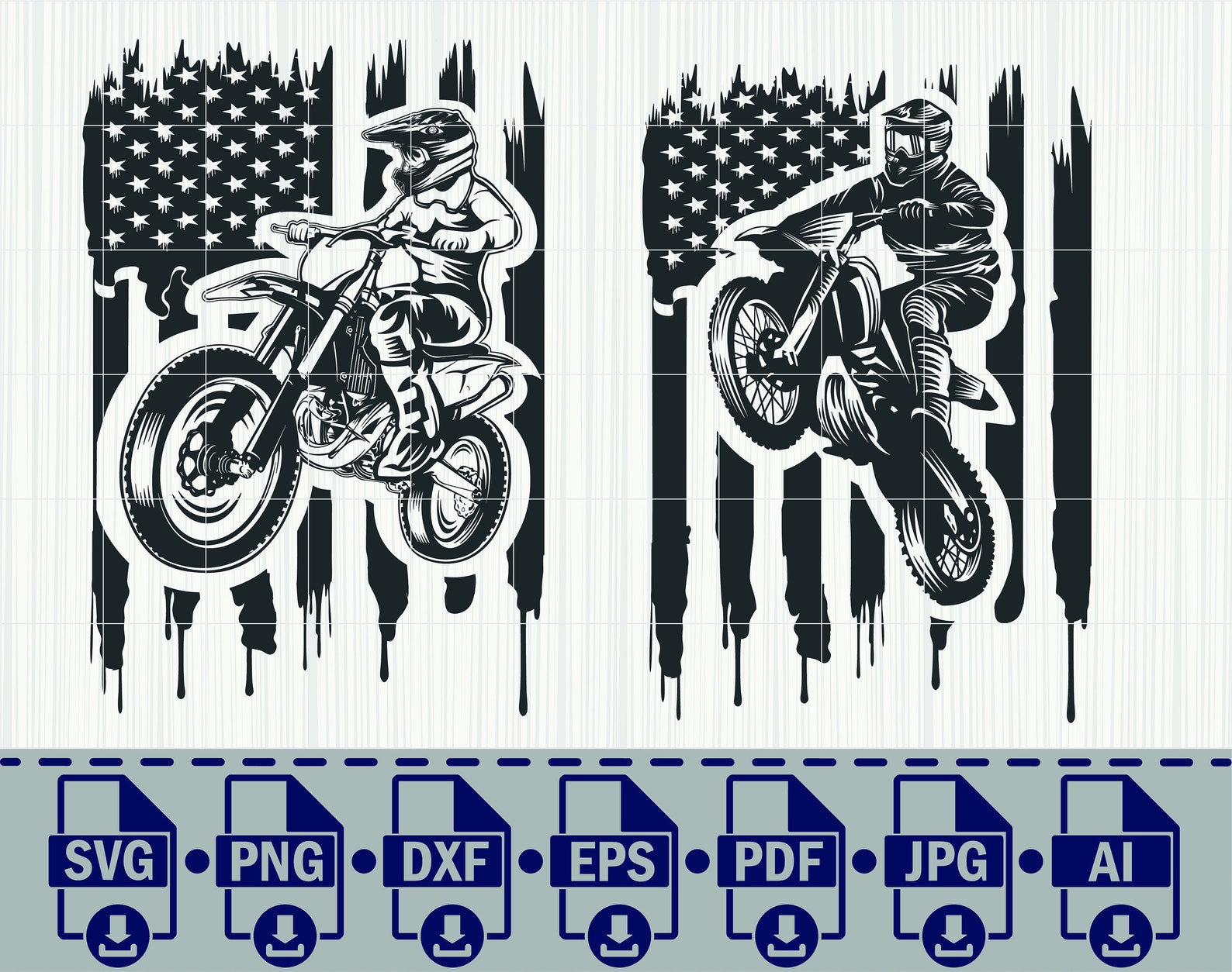 Motocross Rider Svg Dirt Bike Svg US Motocros Svg Cut File - Etsy