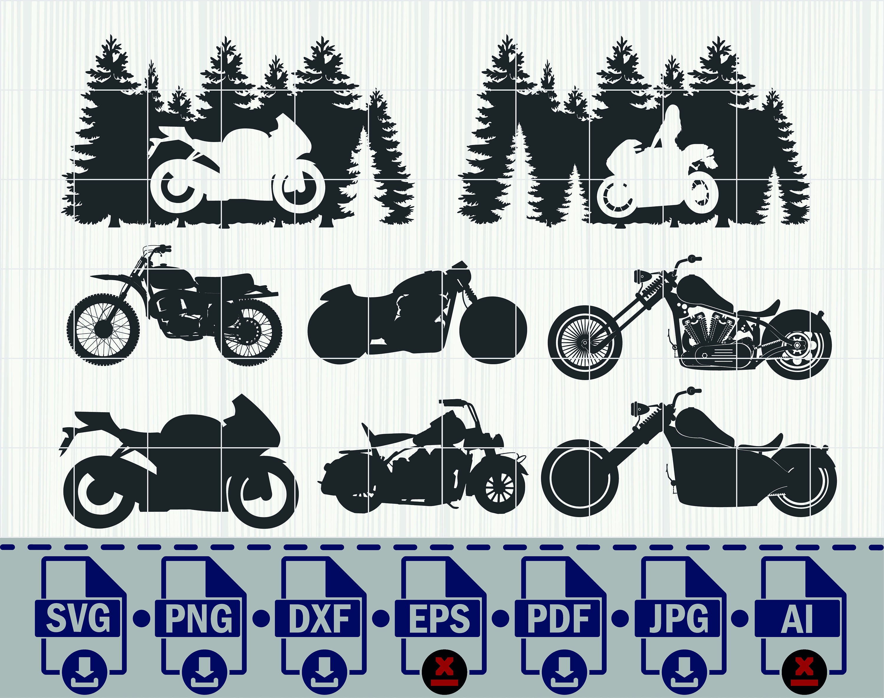 Motorcycle SVG Bundle,2, Motor Bike Svg, US Motorcycle SVG, Motorcycle ...