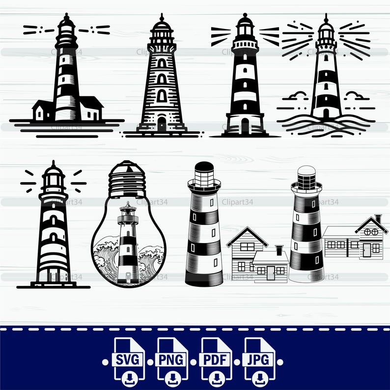 Lighthouse Svg Cut File, Lighthouse Png, Cricut Ocean Svg, Sea Svg ...