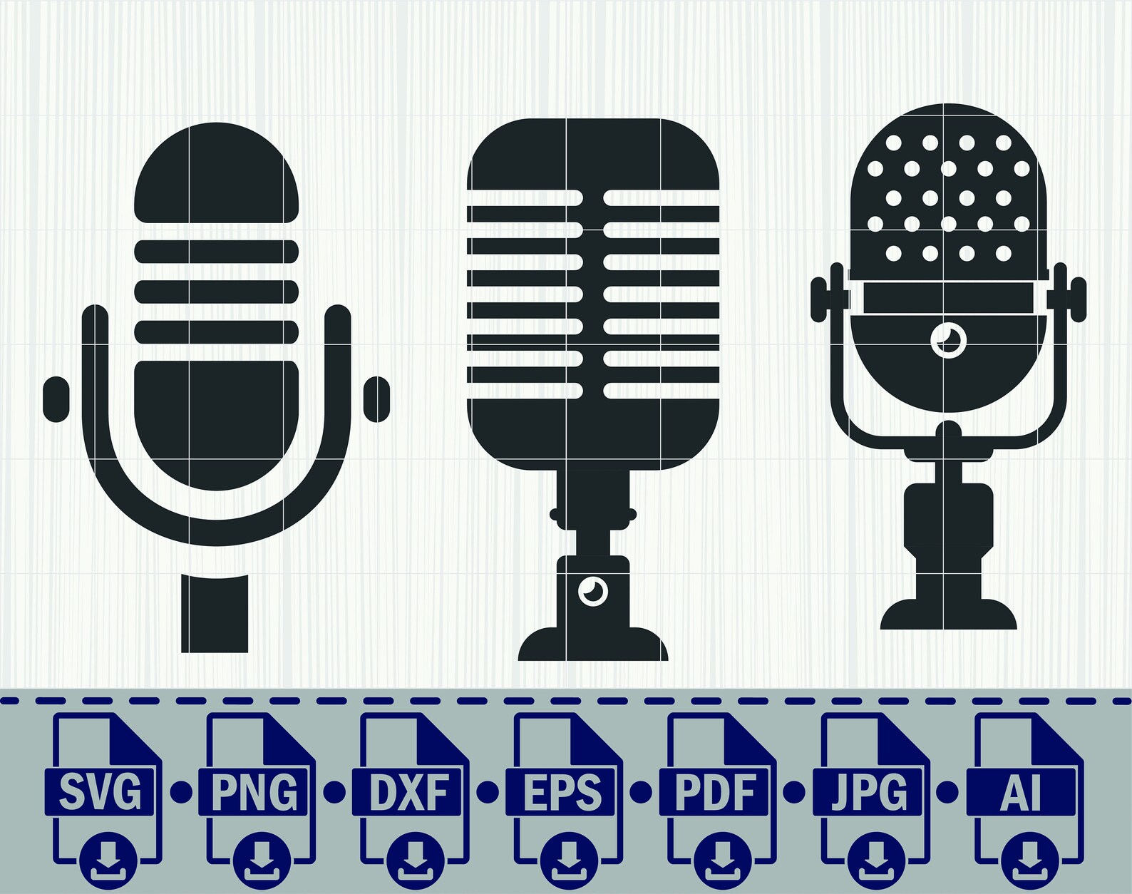 Microphone Svg File, Music Svg, Microphone Cut File, Microphone Clipart ...