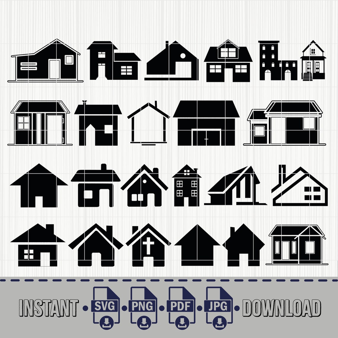 House SVG Bundle, Home Svg, House Clipart, House Png, House Vector ...