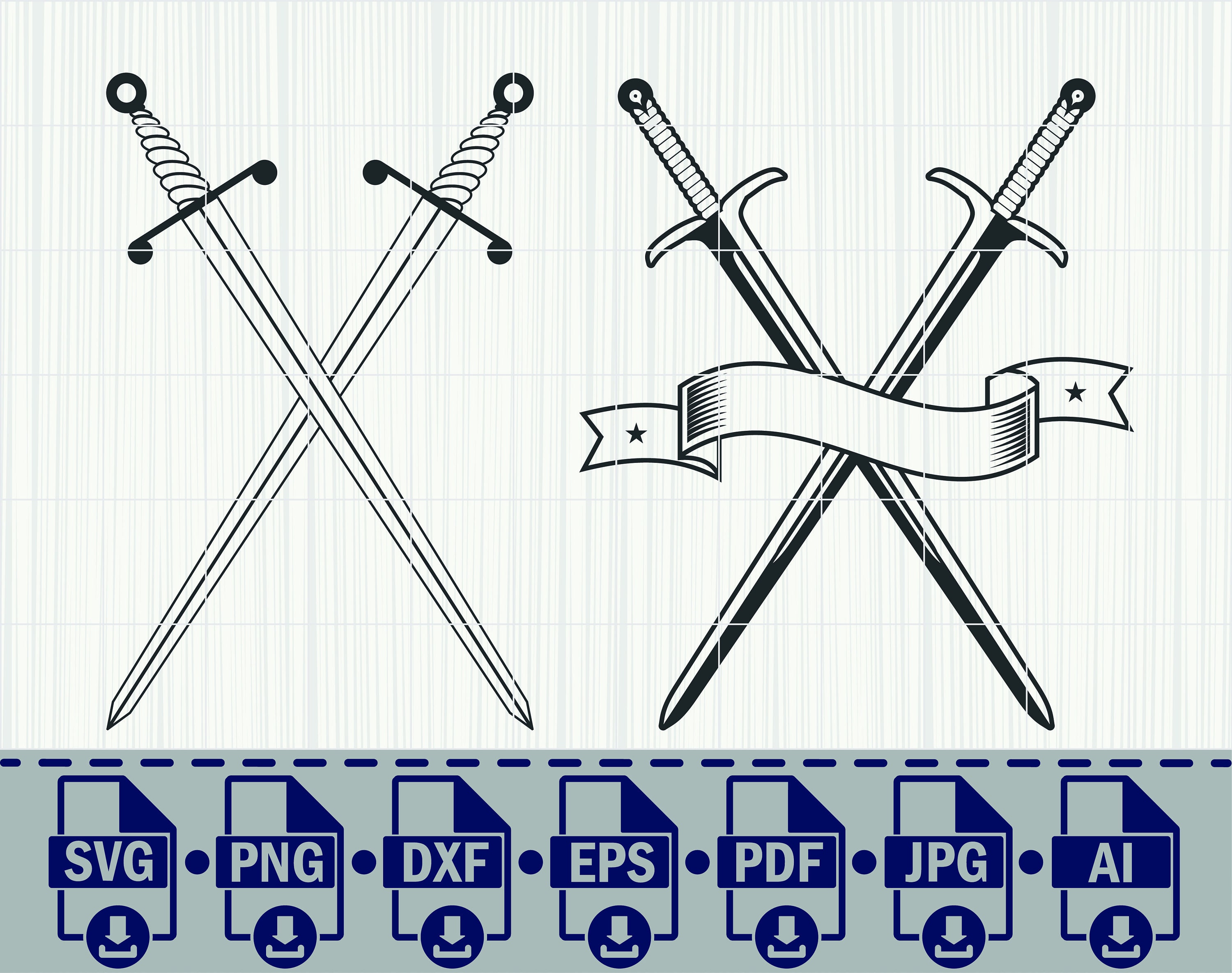 Sword Svg, Flower Sword Svg File, Floral Sword Cut File, Knife Clip Art ...