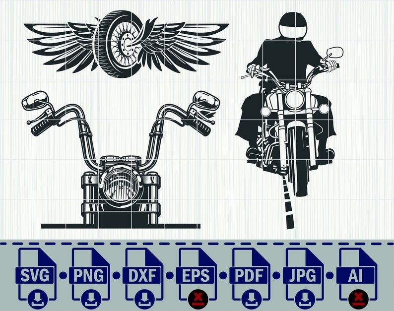 Motorcycle SVG Bundle,2, Motor Bike Svg, US Motorcycle SVG, Motorcycle ...