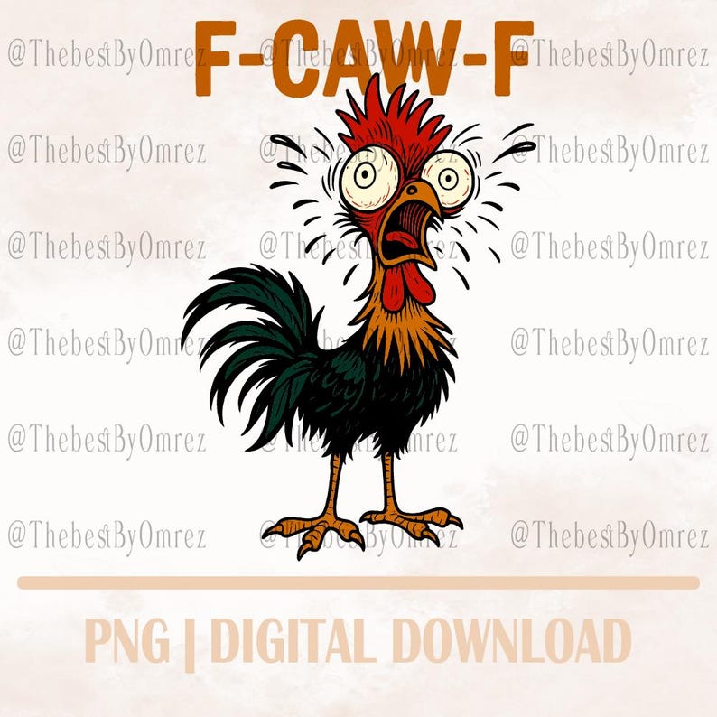 Funny Screaming Chicken PNG: Rooster Meme Clipart (digital Download) - Etsy