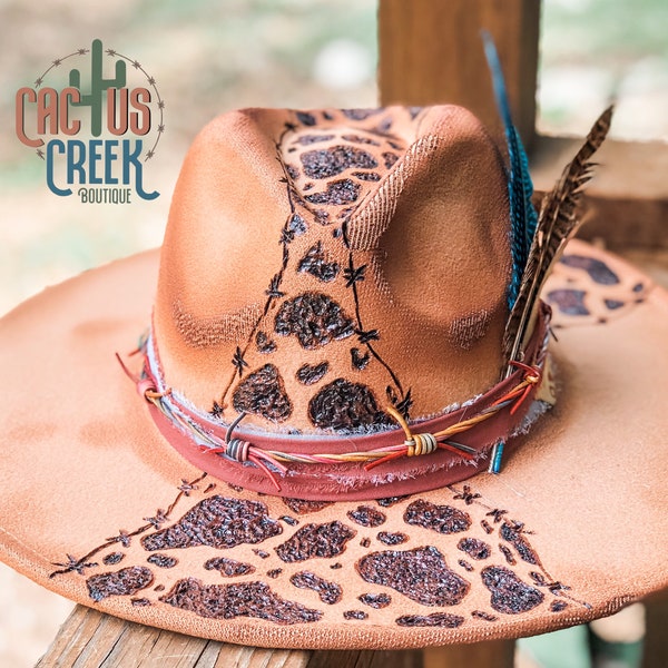 Custom Burned Cowboy Hat - Etsy