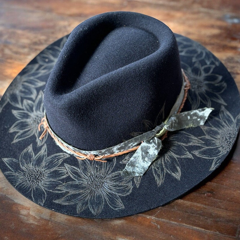 Brimmed Wool Hat - Etsy