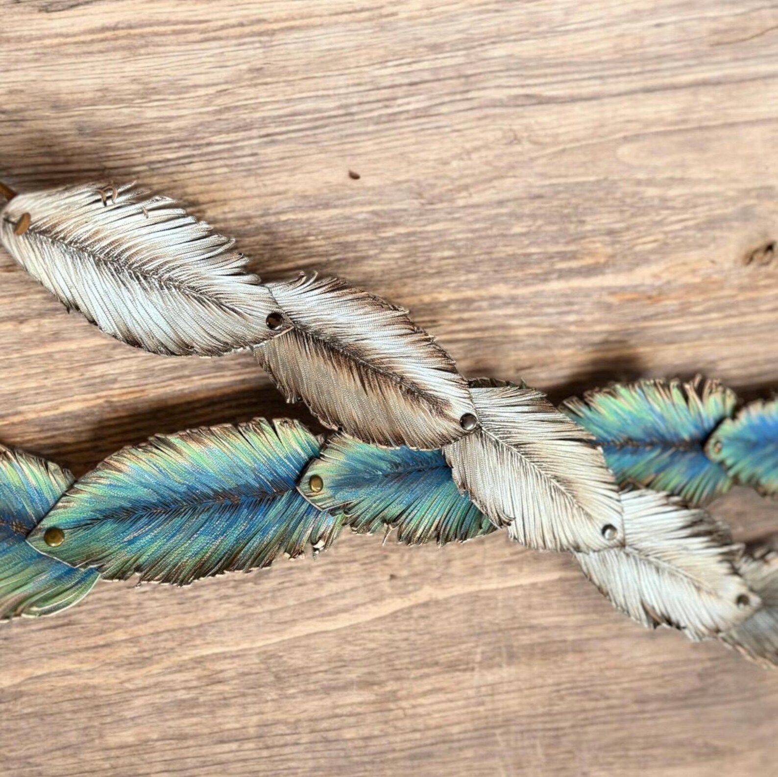 Feather Hat Band, Hand Burned Feather Hat Band, Western Boho Hat Band ...