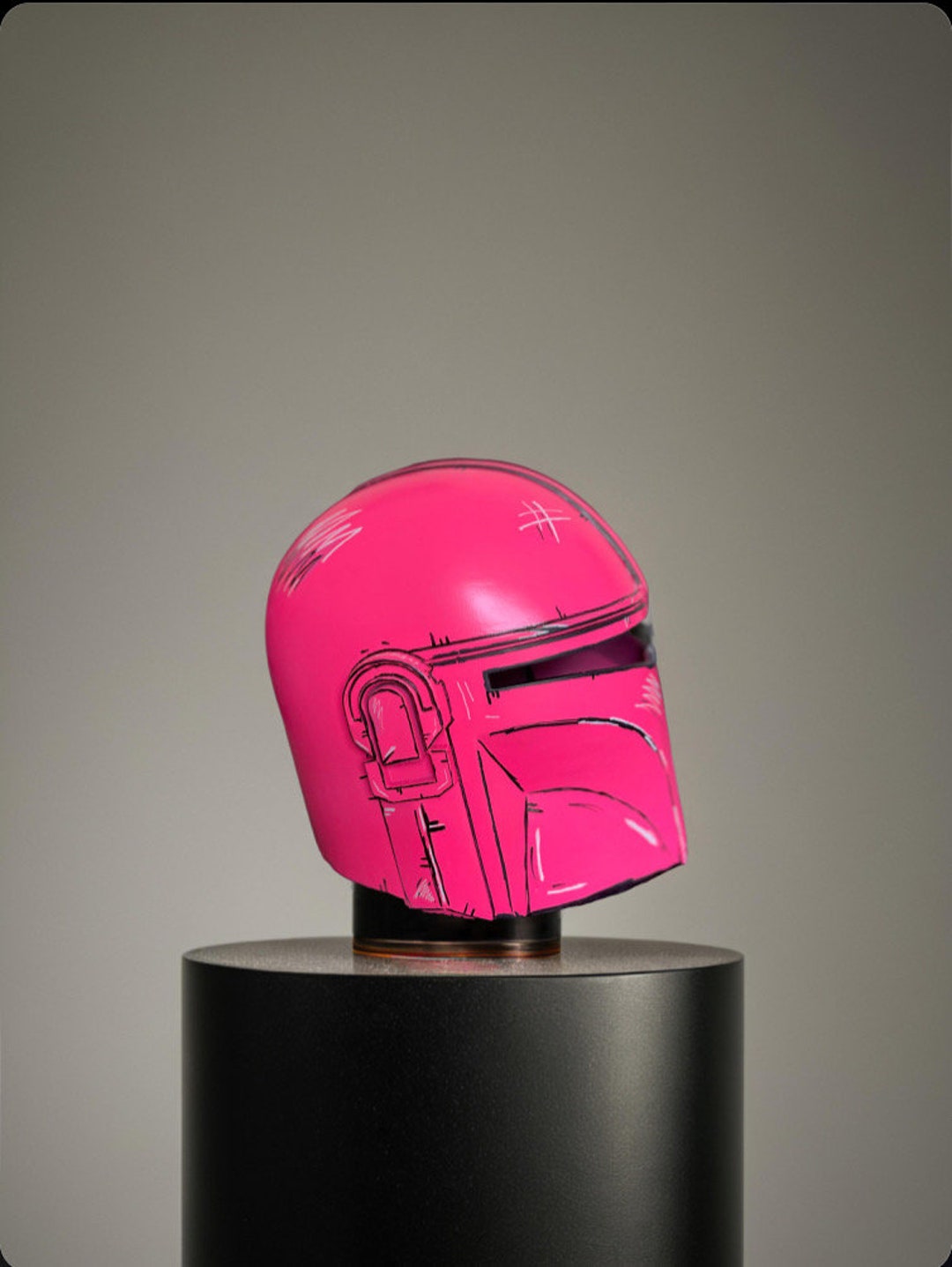 Comic Book Style Mandalorian Helmet Custom Painted Star Wars Cosplay ...