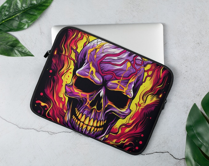 Graffiti Skull Laptop Sleeve, Graffiti Art Case, MacBook Carrying Case ...