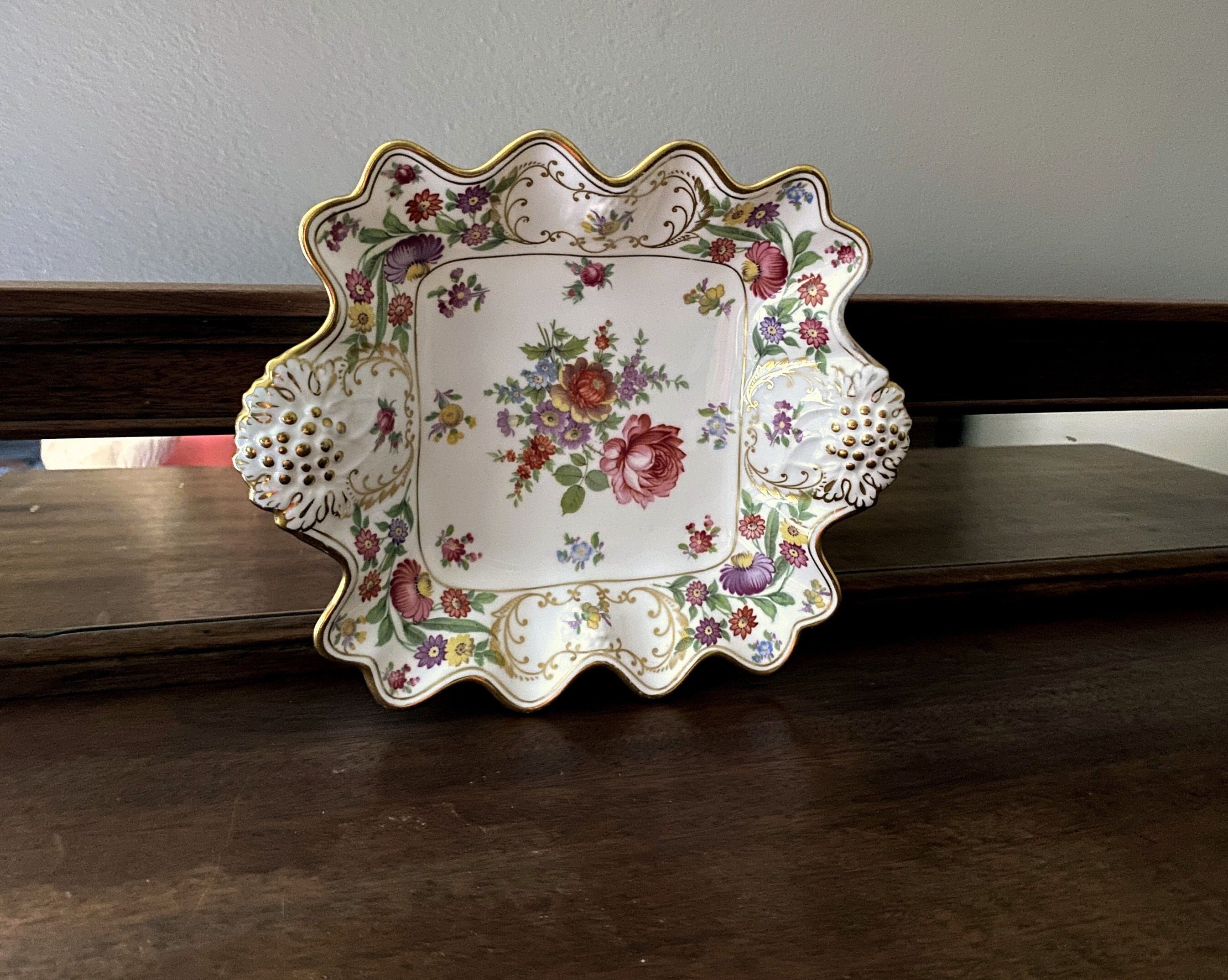 Hammersley Bone China Serving Dish Dresden Spray Pattern ca. 1912-1932 ...