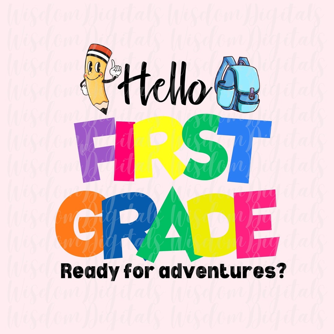 Back to School PNG Hello Grade Bundle Png DTG DTF Direct to Film ...