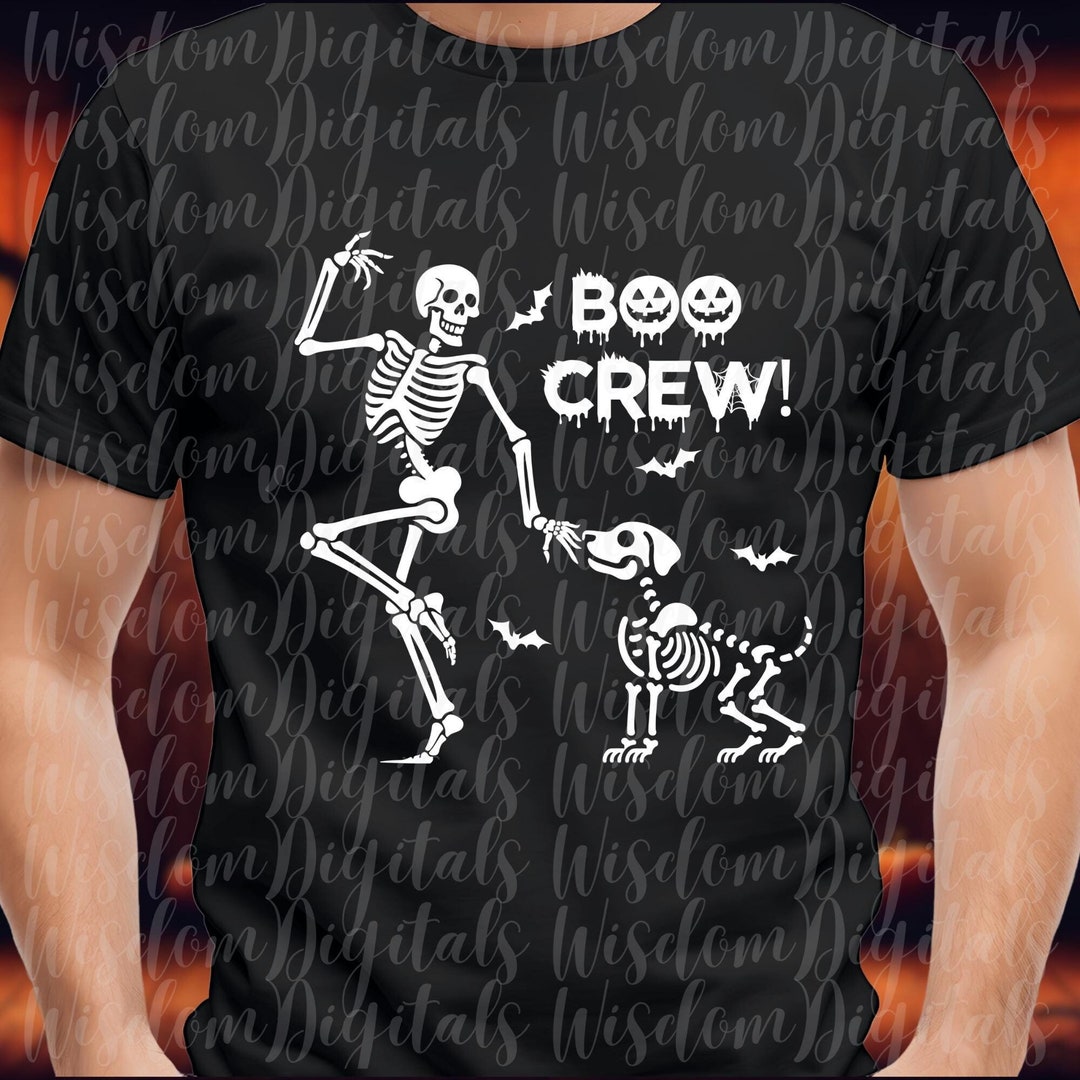 Boo Crew Doglloween Halloween Dog SVG Dog Lover Svg Png Pdf DTG DTF ...