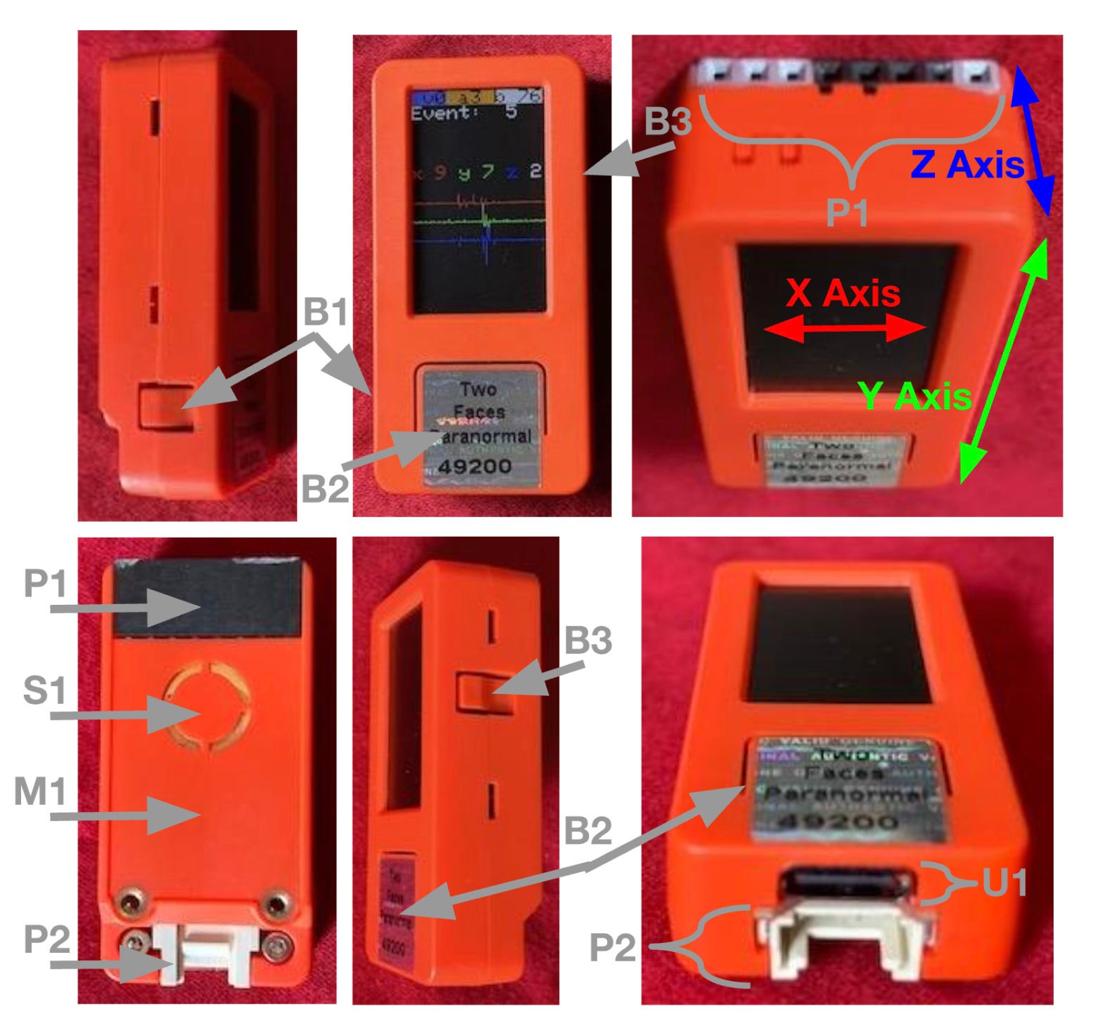Paranormal Sensor Station, Ghost Hunting Gear, Temperature Graph ...