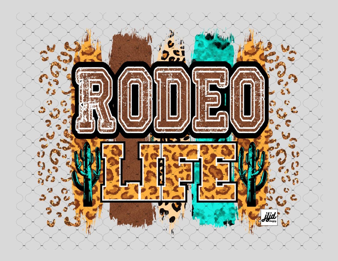 Rodeo Life Sublimation or DTF Ready to Press Transfer Print Life Horse ...