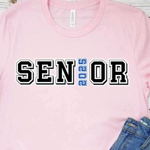 Senior Colored 2025 Sublimation or DTF Ready to Press Transfer Print ...
