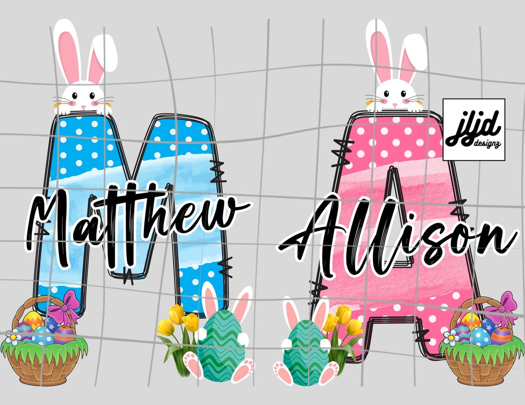 Easter Sublimation or DTF Ready to Press Transfer Print Personalize ...