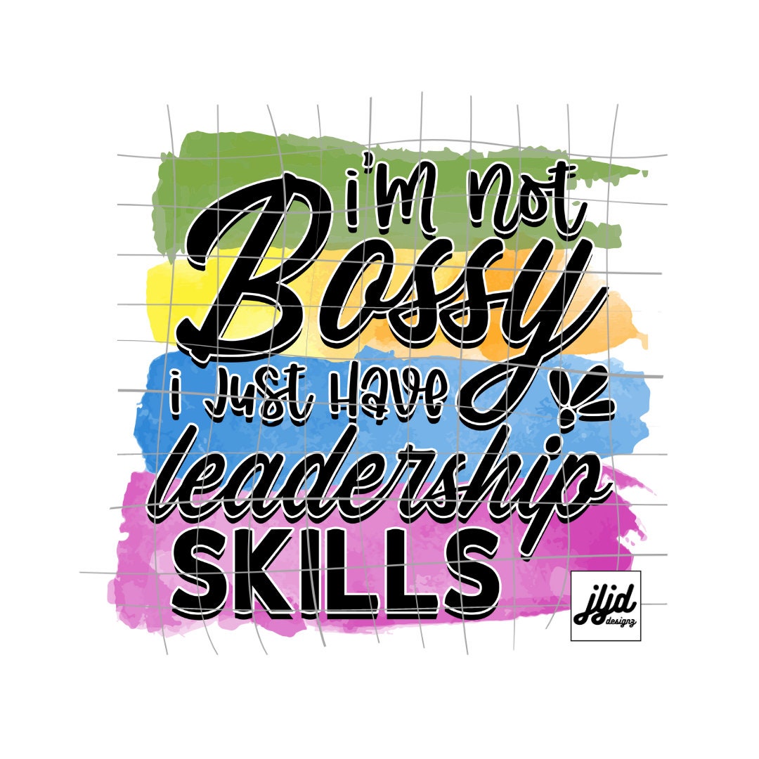 Sublimation or DTF Ready to Press Transfer Print Attitude Saying Bossy ...