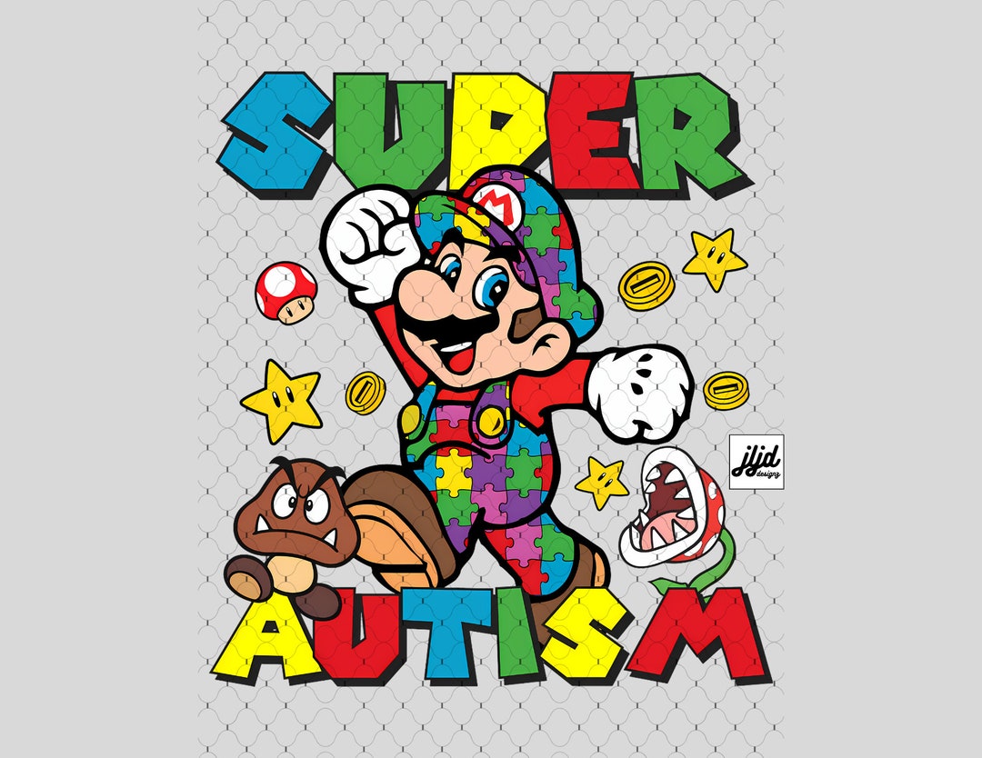 Autism Sublimation or DTF Ready to Press Heat Transfer Print Super ...