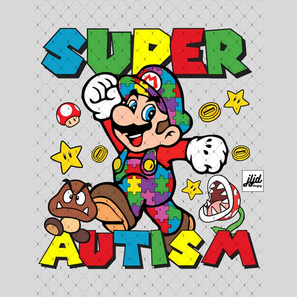 Super Mario Autism Png - Etsy