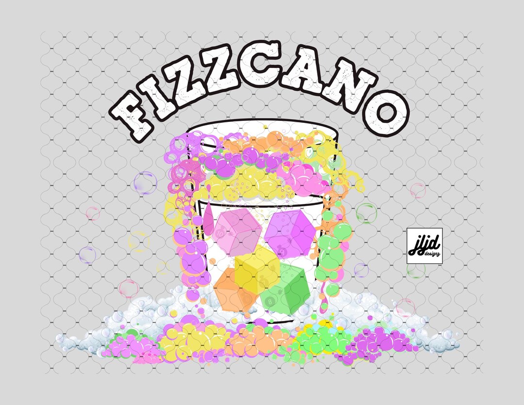 Fizzcano Sublimation or DTF Ready to Press Transfer Print Fizz Bomb ...