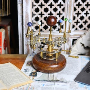 11" Orrery Luxury Home Decor, Solar System Model Perfect Housewarming ...