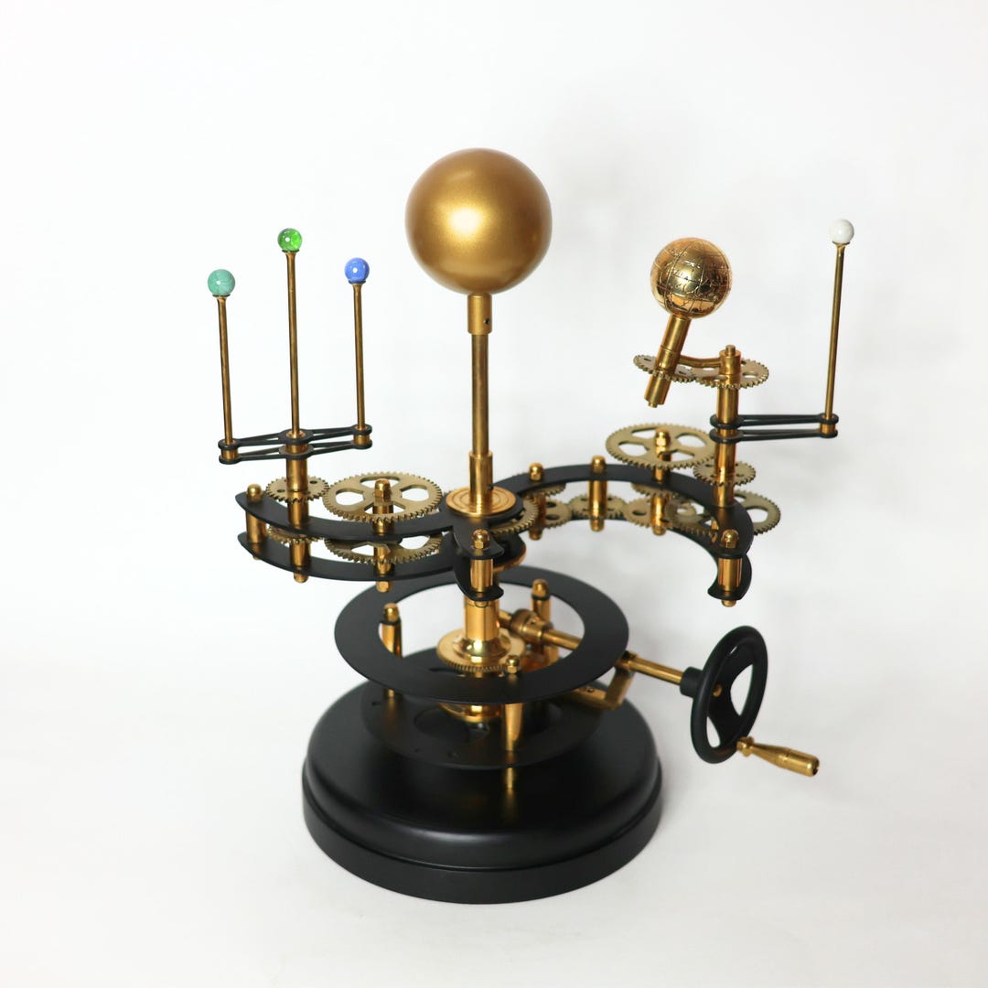 17" Black Luxury Solar System Model Fully Functional Tellurion ...