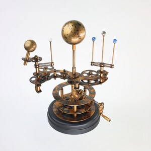 Rustic Solar System Model Steampunk Fully Functional Tellurion ...