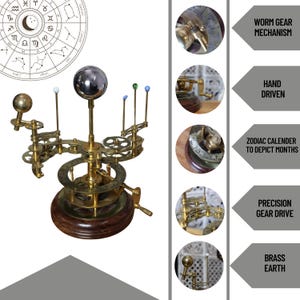 Solar System Model 17" Fully Functional Tellurion Celestial Gift for ...