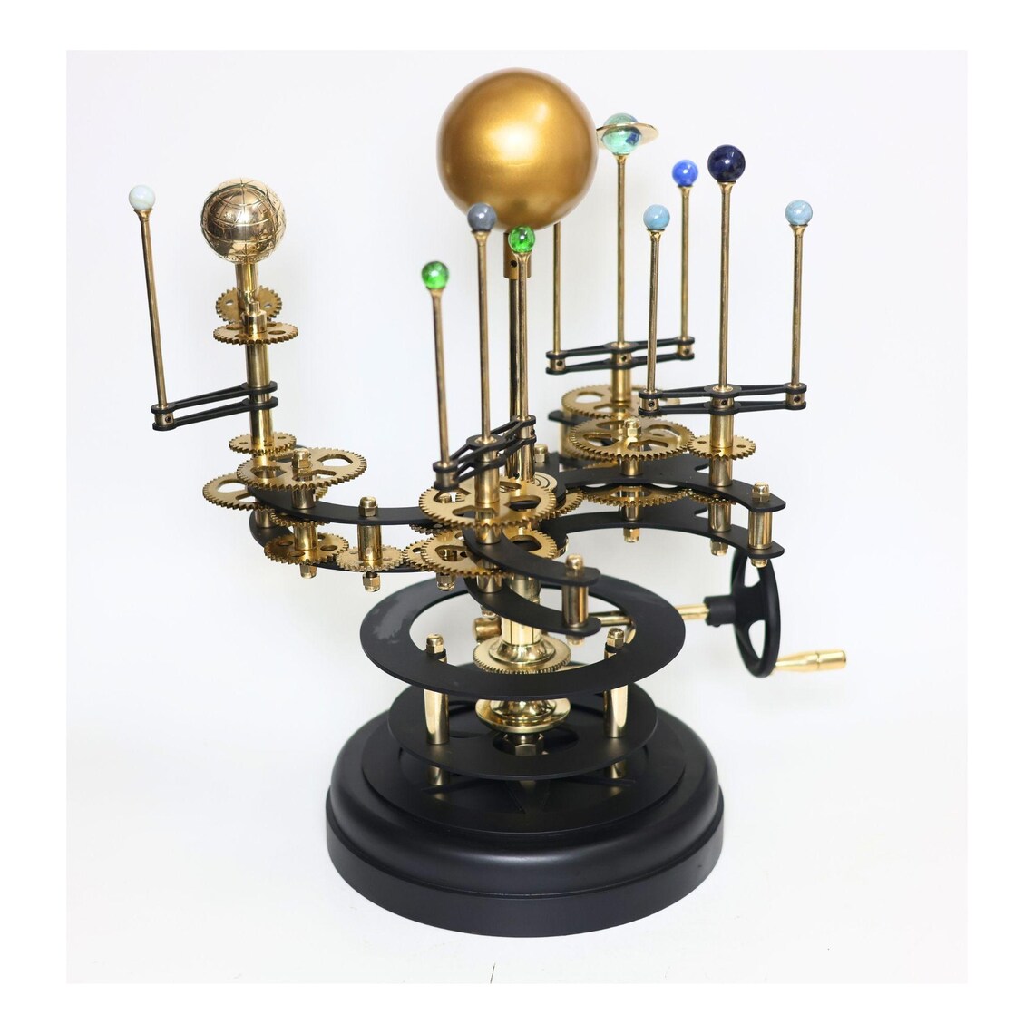 17" Black Luxury Solar System Model Fully Functional Tellurion ...