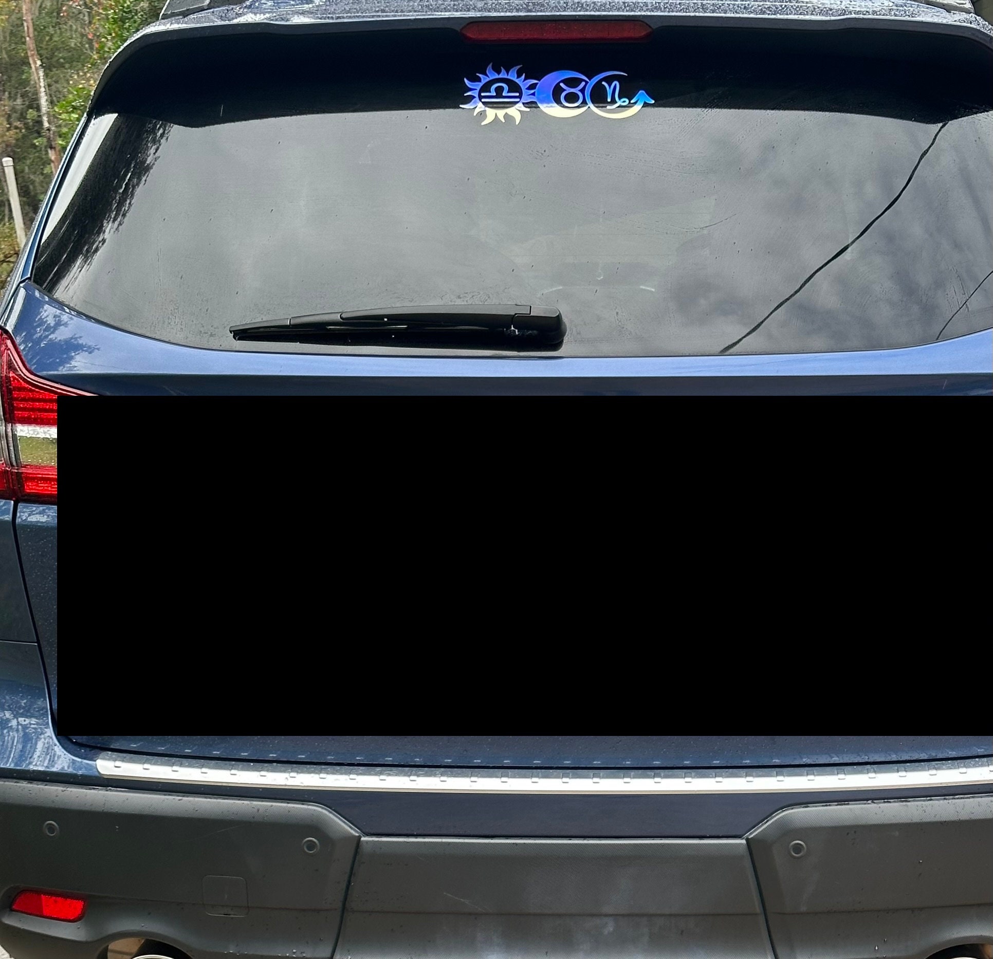Big 3 Astrology Holographic Vinyl Car Decal- Horizontal-personalized ...