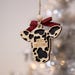 Cow Christmas Ornament, Farmhouse Decor Ideas, Hanging Tree Decor ...