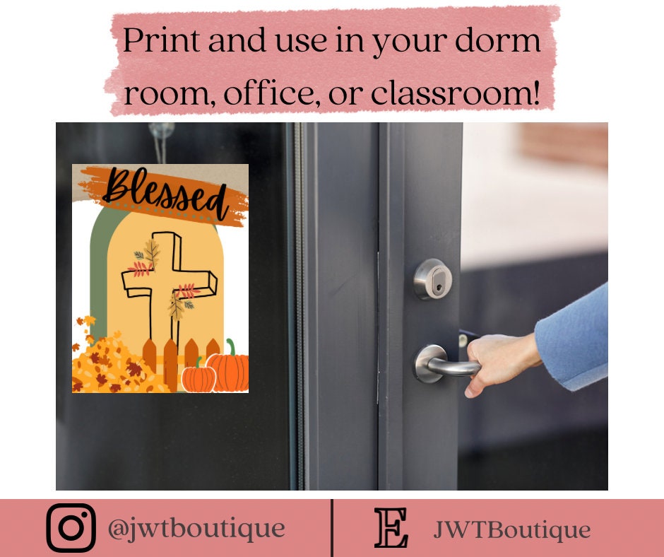 Blessed Classroom Poster, Christian Office Sign, Gifts for Teachers ...